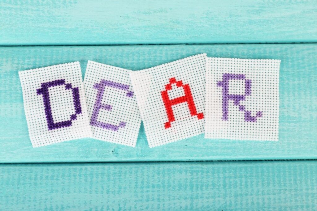 How To Embroider Letters | Crafters Diary